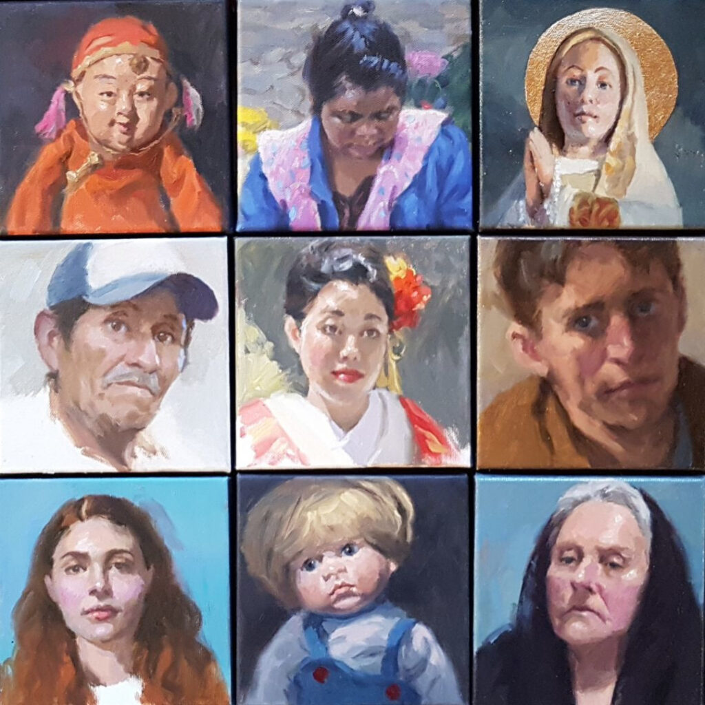 Nine Faces – Twenty Melbourne Painters Society Inc